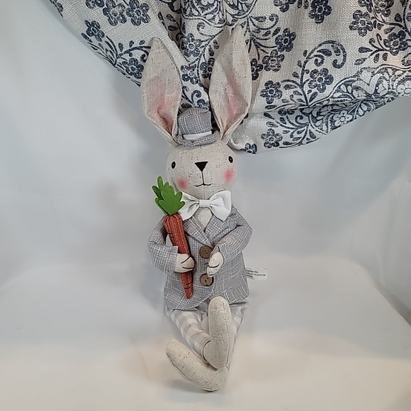 Easter | Holiday | Adorable Dapper Plush Bunny With Bowtie Hat Carrot ...